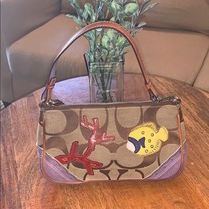Coach | Bags | Coach Signature Under The Sea Purseclutchbag | Poshmark